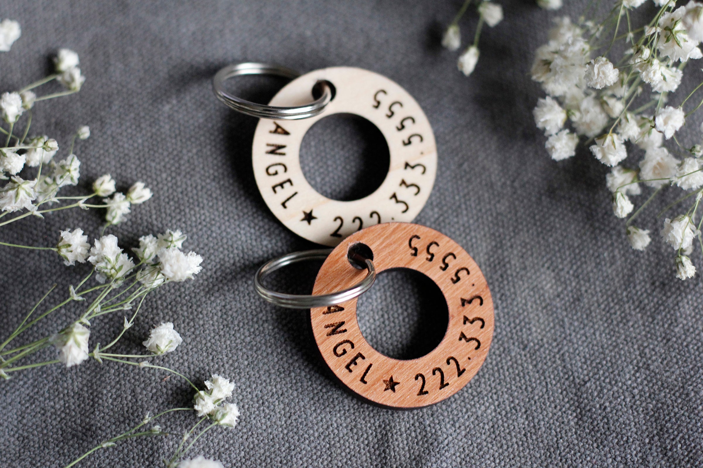 Washer Wooden Pet ID Tag – Wigglywoos